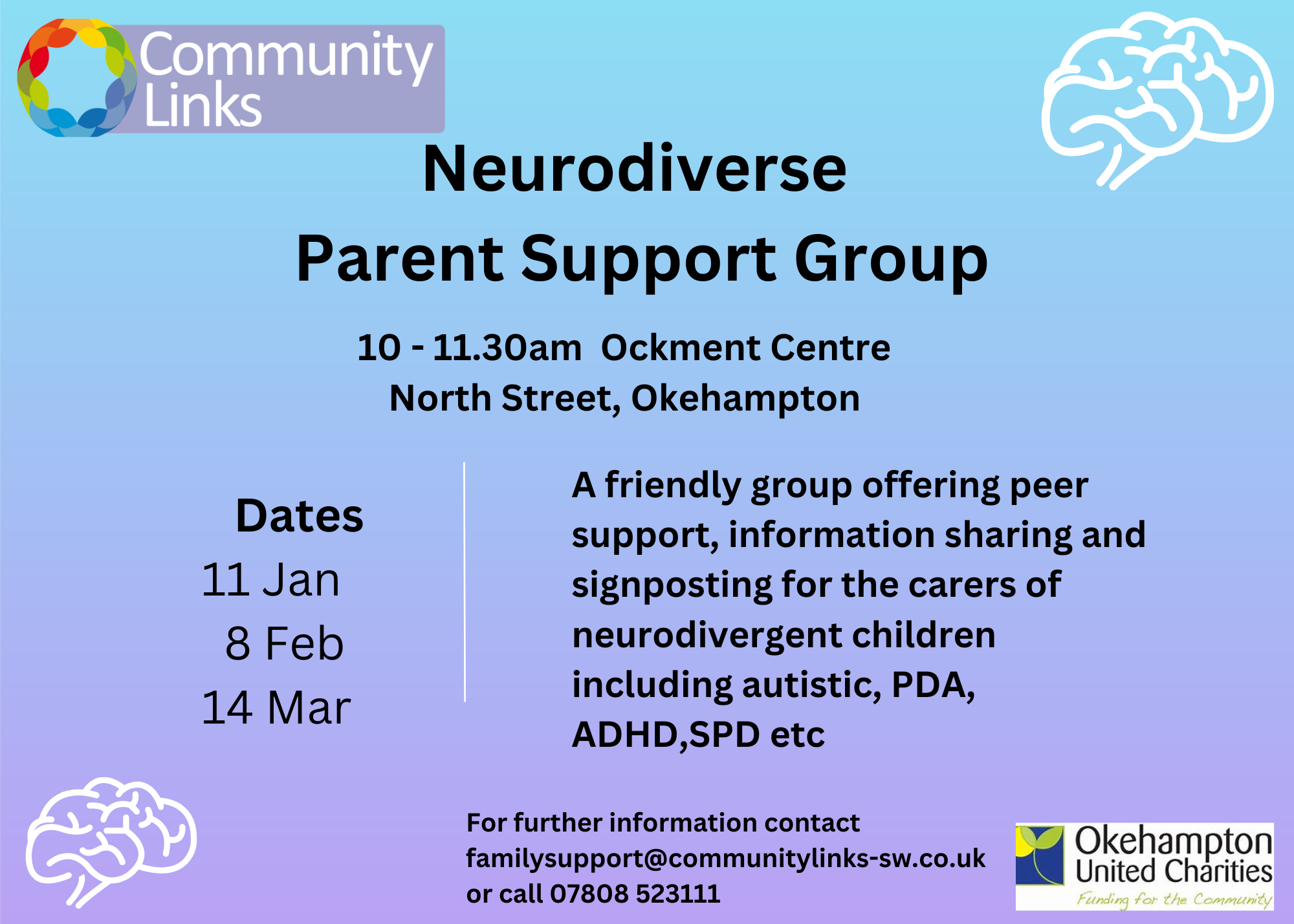 Neurodiverse Parent Support Group • Community Links SW CIC